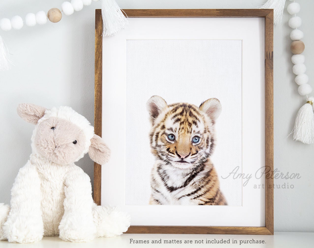 Baby Tiger Cub Safari Baby Animal for Nursery Art Safari | Etsy