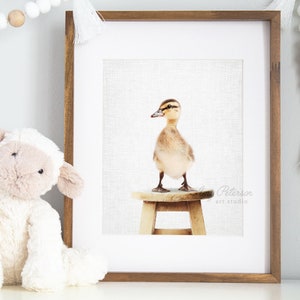 Woodland Duck Standing on Stool as Seen in Homegoods Duck - Etsy