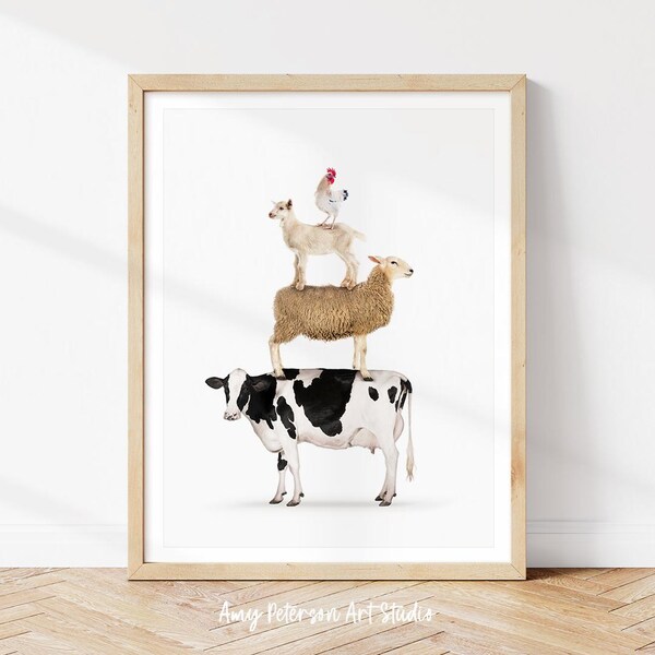 Farm Animals Stack - Etsy