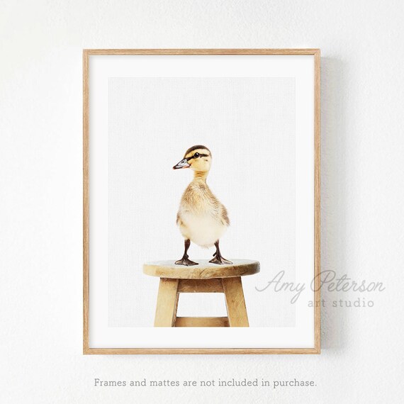 Woodland Duck Standing on Stool As Seen In Homegoods Duck | Etsy