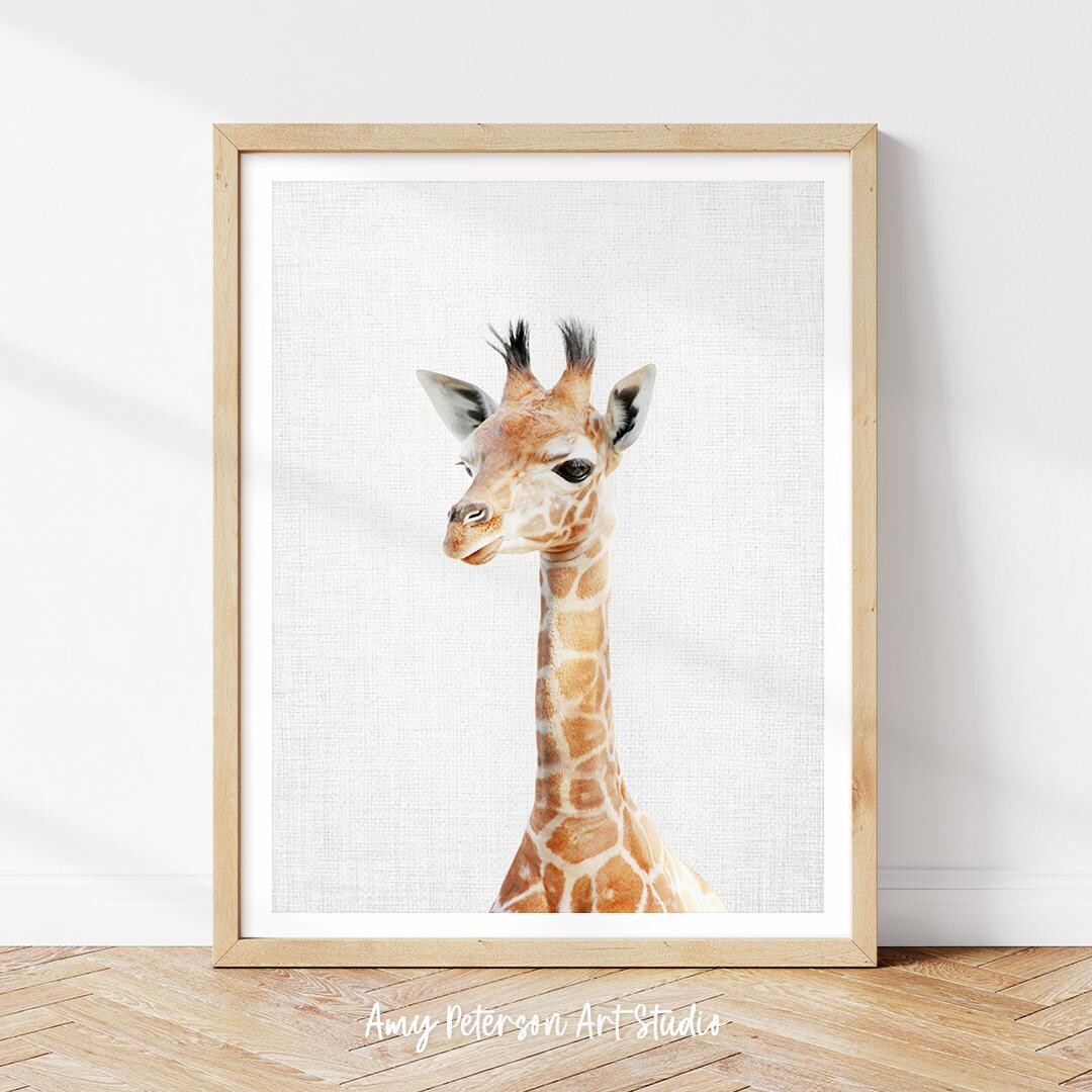 Giraffe Print as Seen in Homegoods, Safari Giraffe Art Print, Giraffe ...