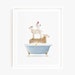 Stacked Farm Animals in Simple Tub Kids Bathroom Art Animal - Etsy