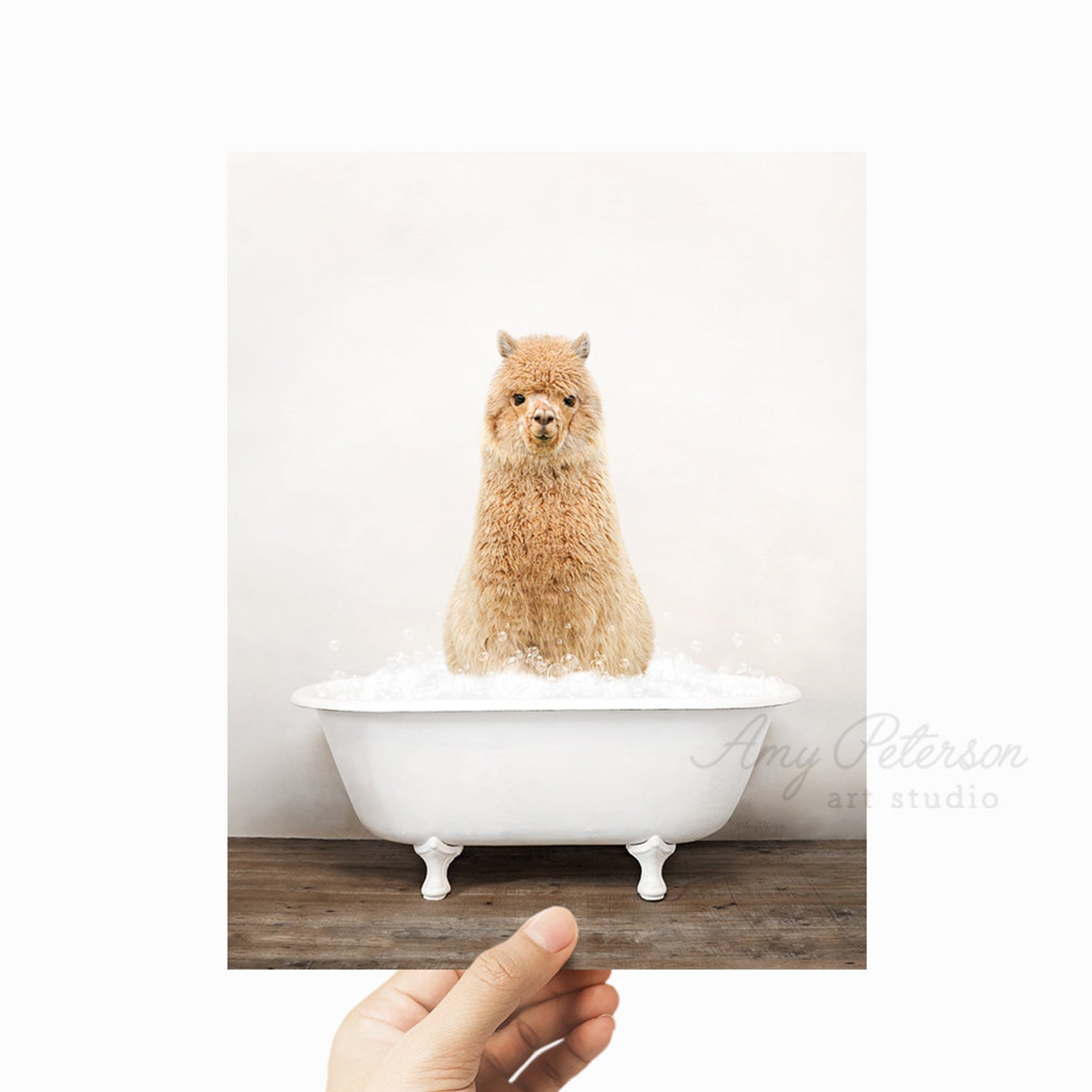 Alpaca in a Vintage Bathtub Rustic Bath Style Alpaca in Tub - Etsy