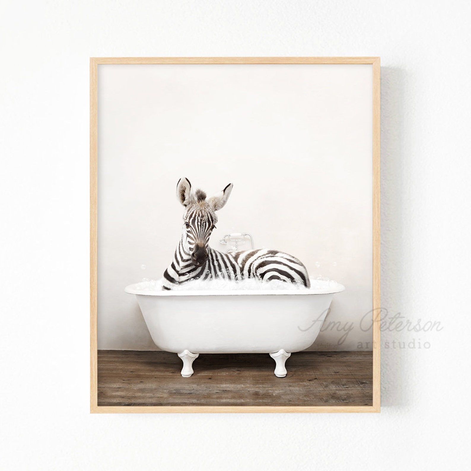 Zebra in a Vintage Bathtub Rustic Bath Style Zebra in Tub - Etsy