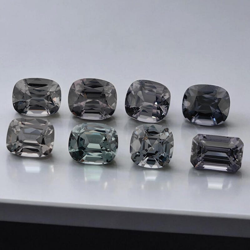 Grey Spinel Ring - Etsy