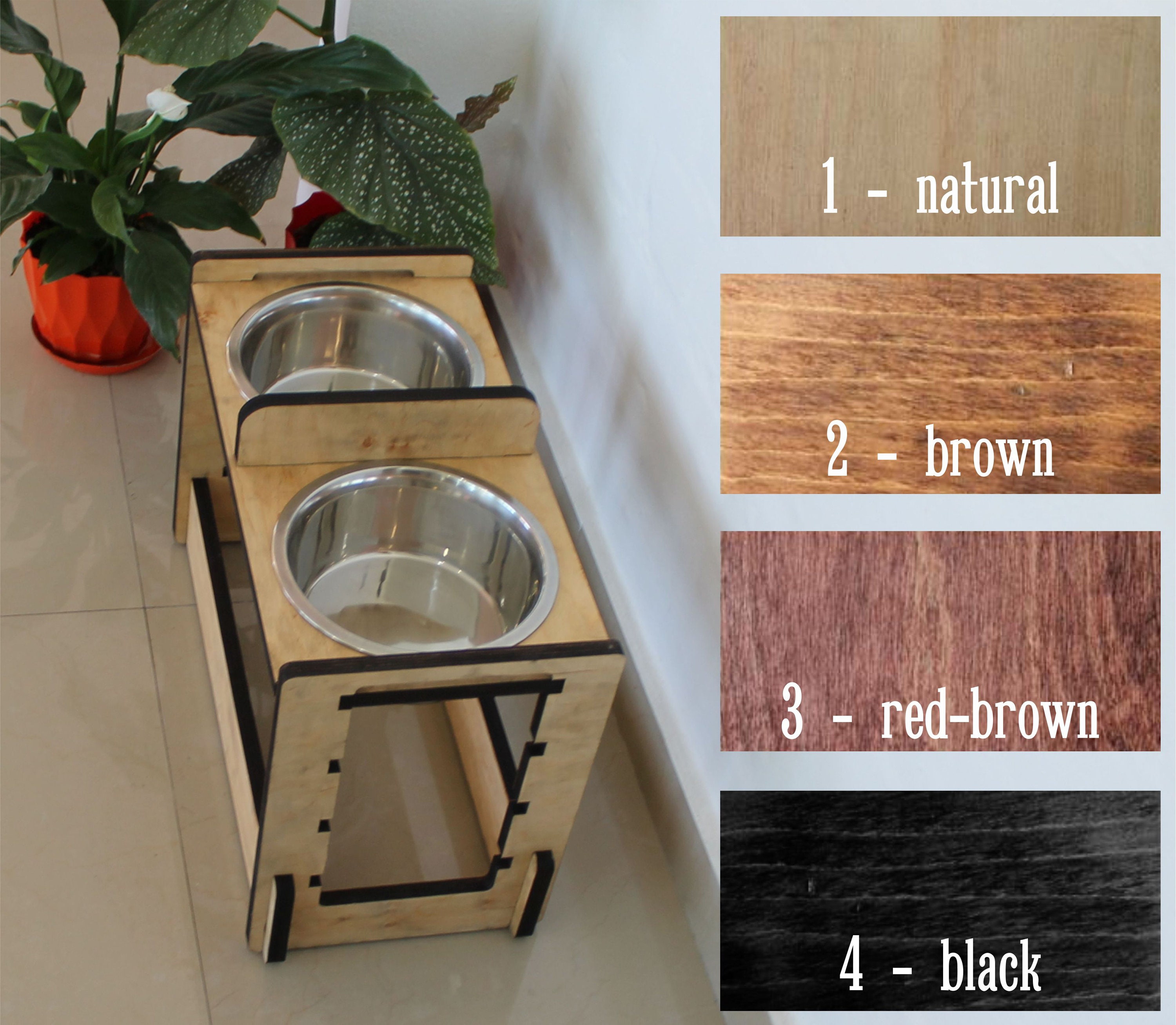 Dog Bowl Stand ADJUSTABLE Elevated Dog Feeding Station | Etsy