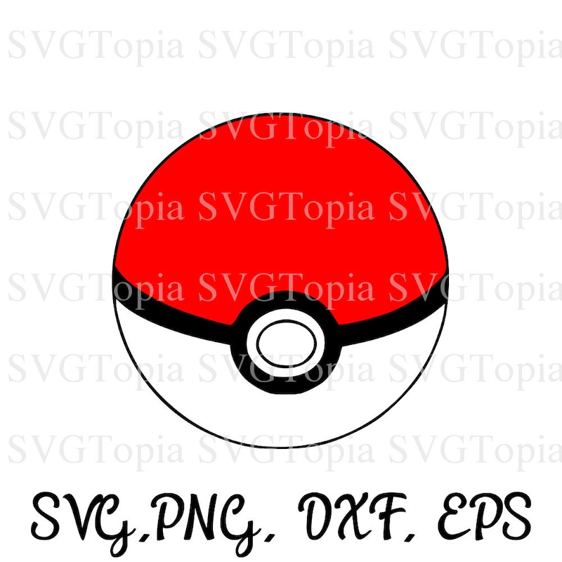 Pokeball Svg - Etsy