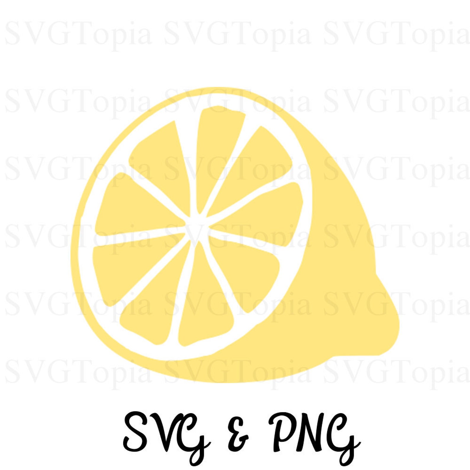 Zitrone Obst SVG und PNG Cliparts für sterben schneiden | Etsy