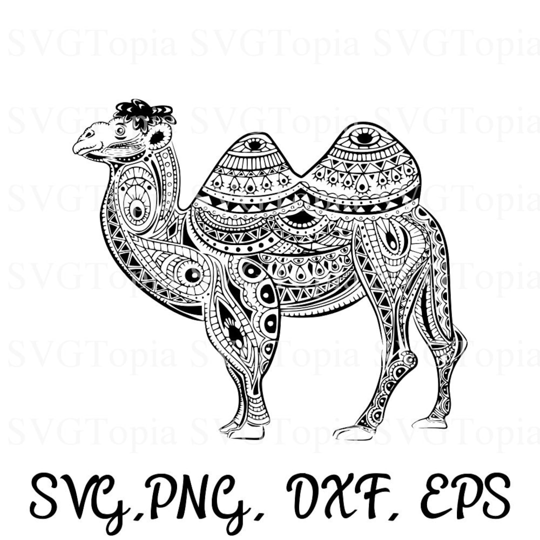 Camel SVG PNG EPS Dxf Clip Art for Die Cut Machines Like Cricut and ...