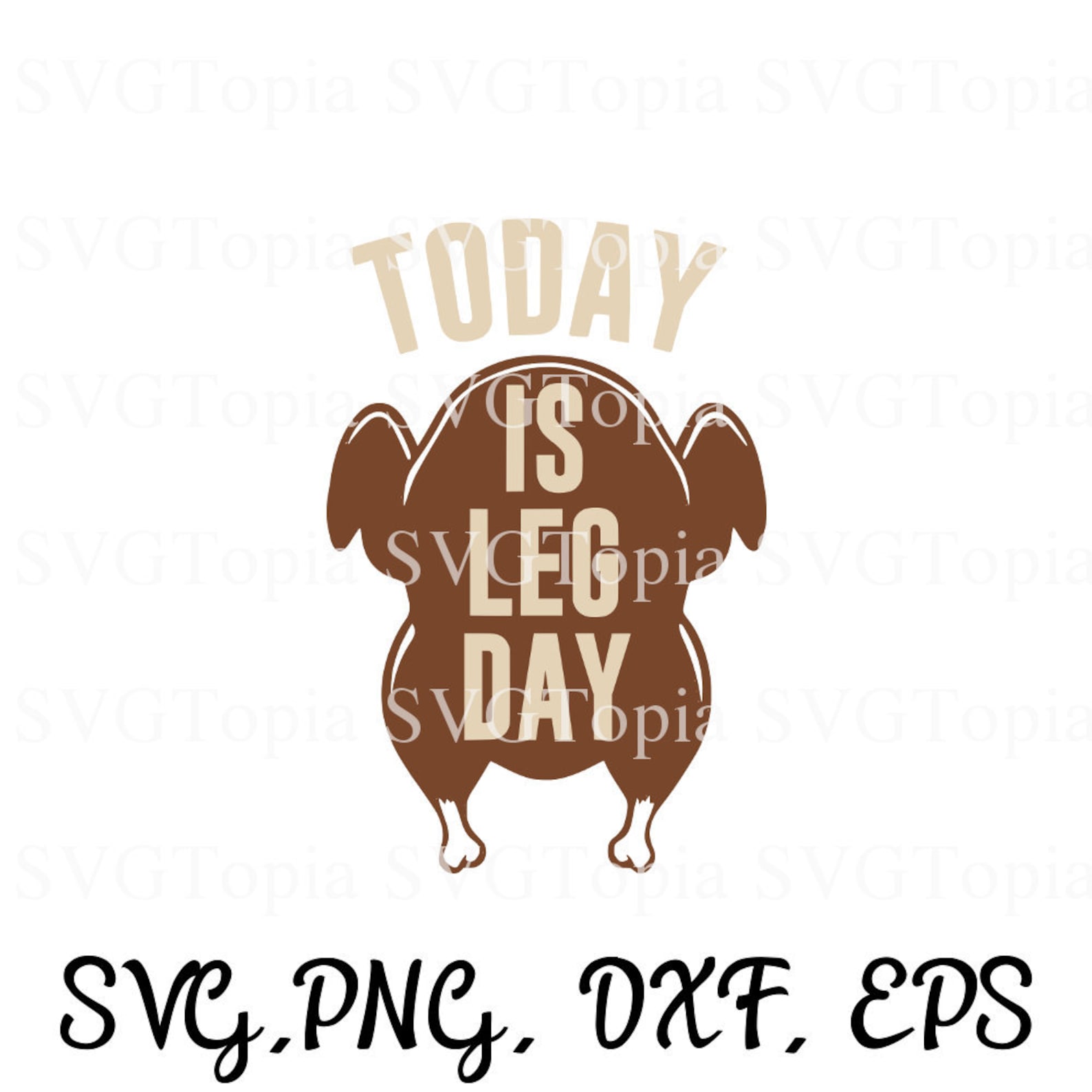 Thanksgiving Turkey Leg Day SVG PNG DXF Eps Clip Art for Die - Etsy