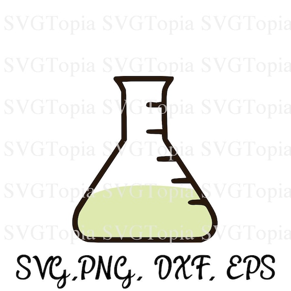 Science Flask SVG PNG EPS Dxf Clip Art for Die Cut Machines - Etsy