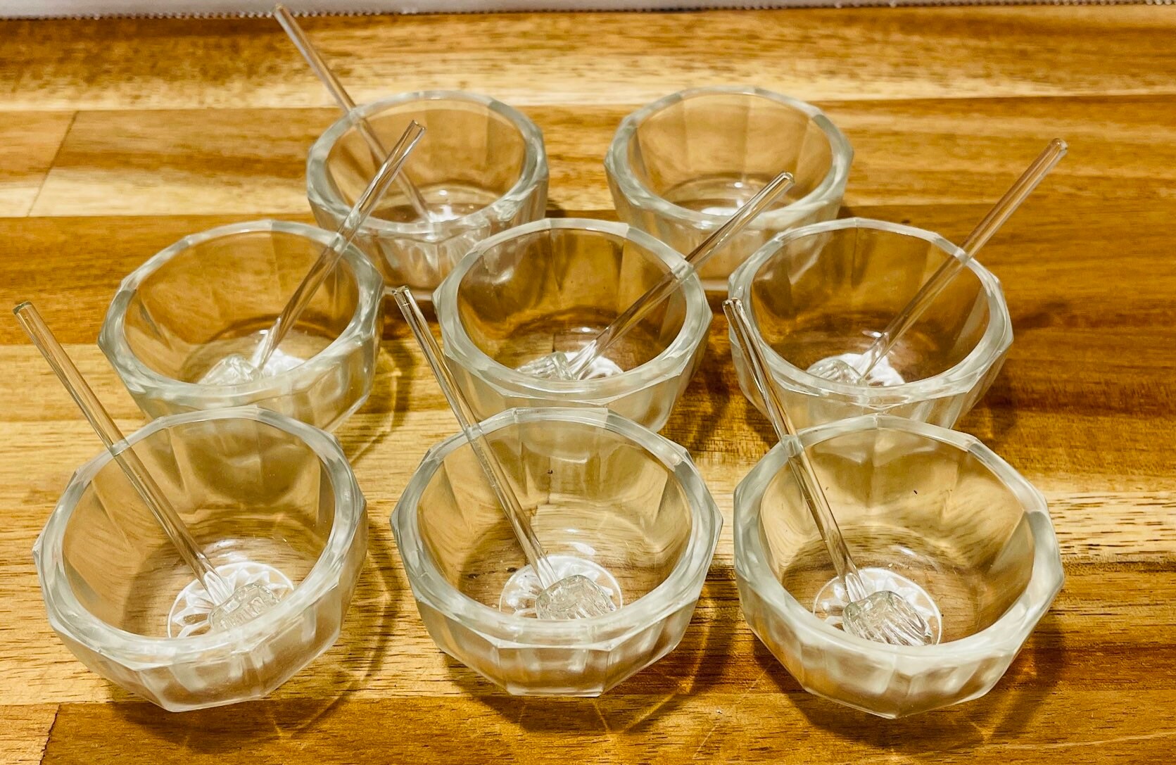 Vintage Crystal Salt Cellars With Spoons. Set of 8 - Etsy