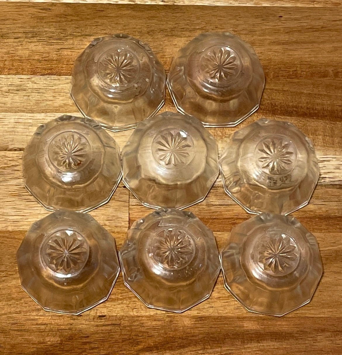 Vintage Crystal Salt Cellars With Spoons. Set of 8 - Etsy