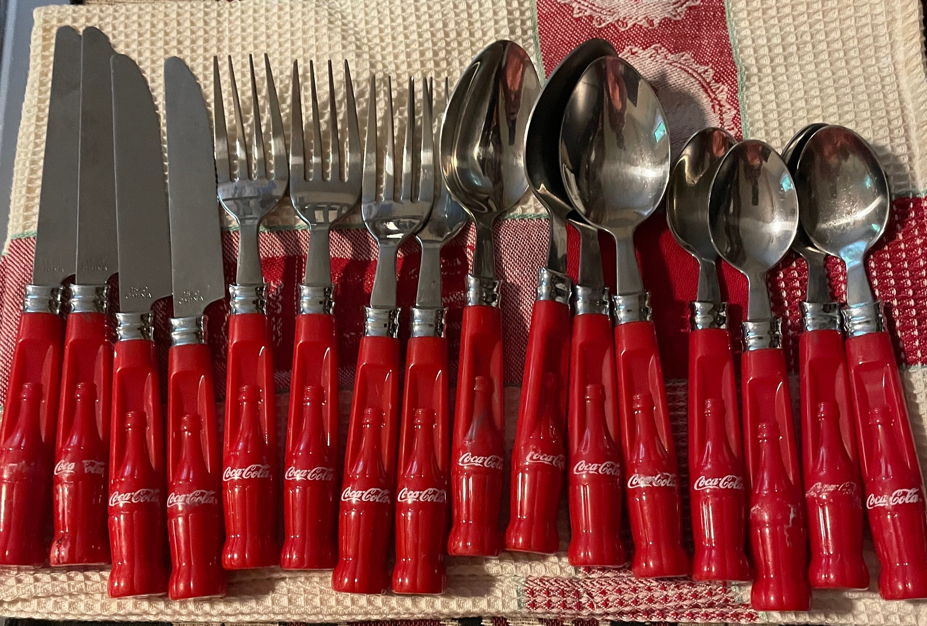 Vintage Coca-cola 16 Piece Gibson Silverware Flatware. - Etsy