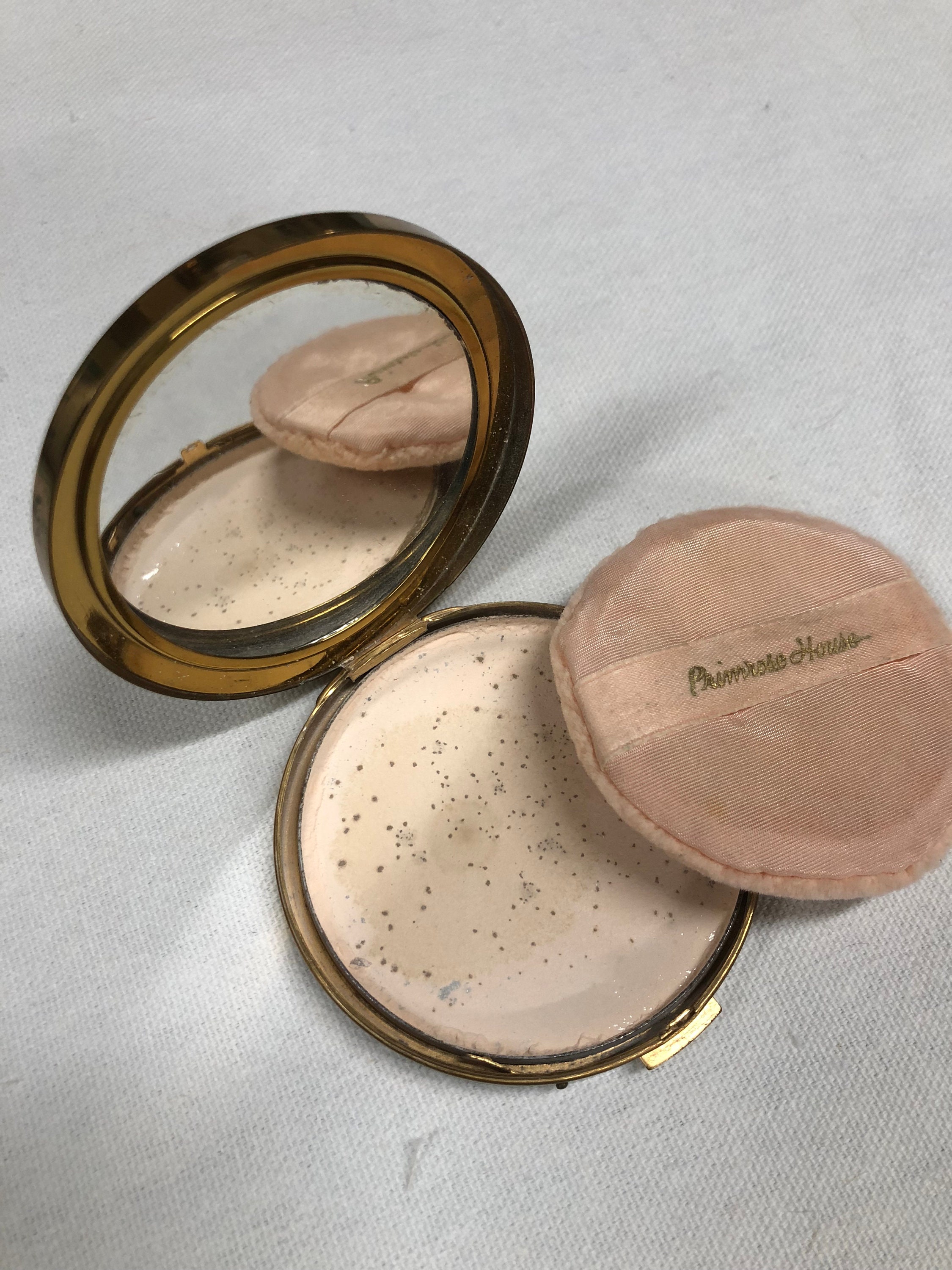 Vintage Primrose House Powder Compact With Mirror Vintage Enamel ...