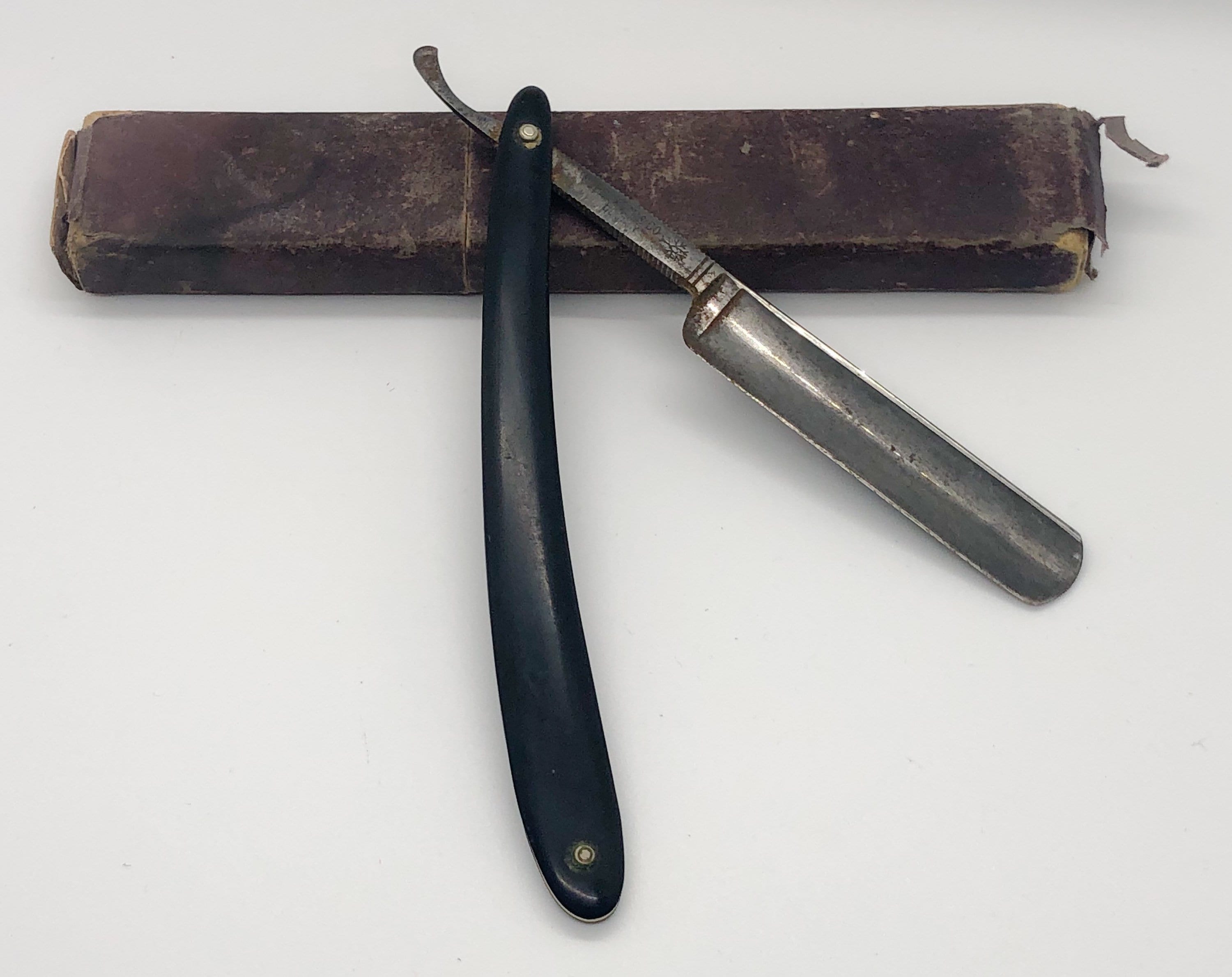 H Boker Red Injun Razor No. 100 R.P - Vintage Straight Razor - Etsy Canada