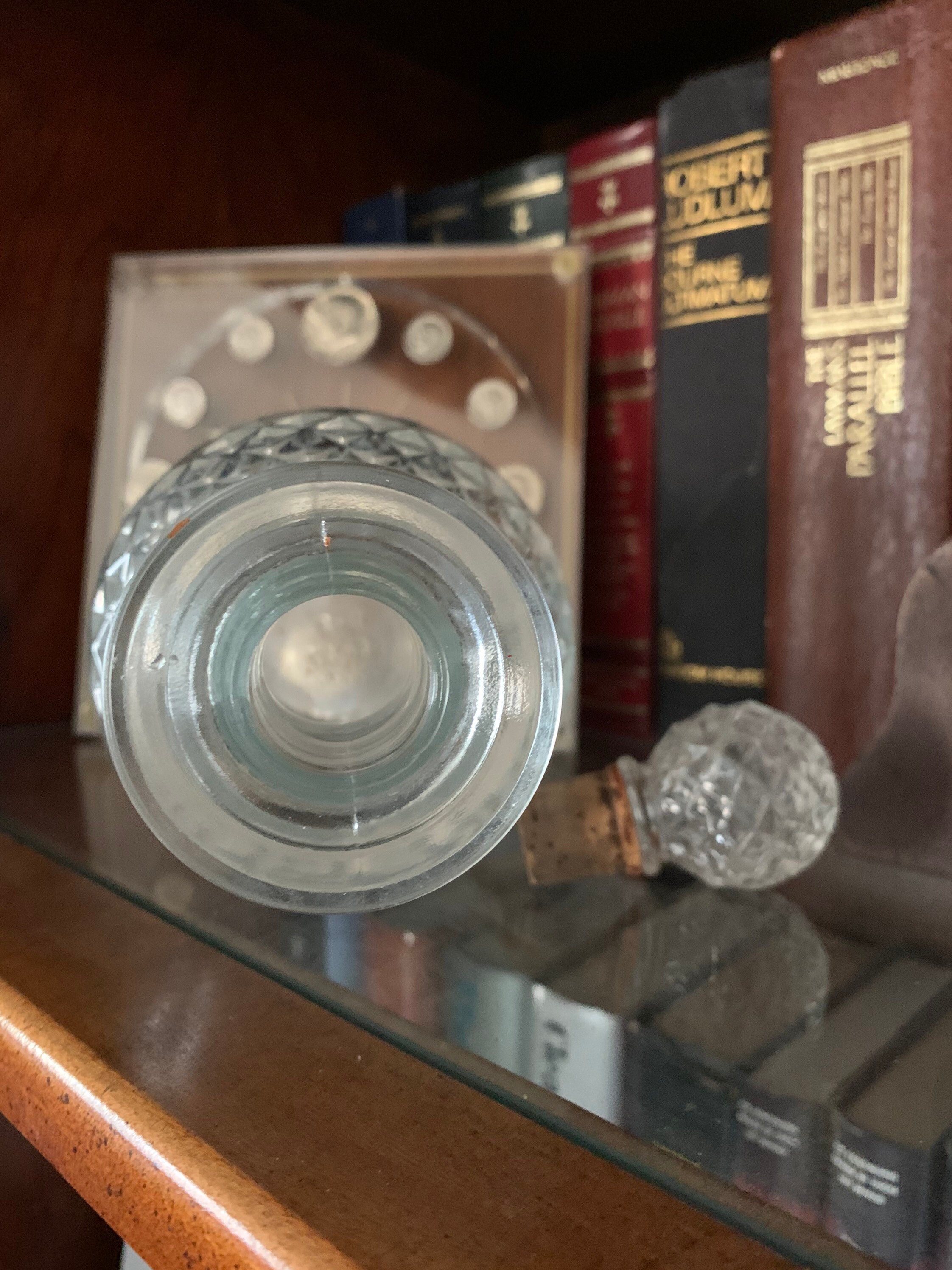 Vintage square quilted diamond & ribbed pattern glass liquor - Etsy.de