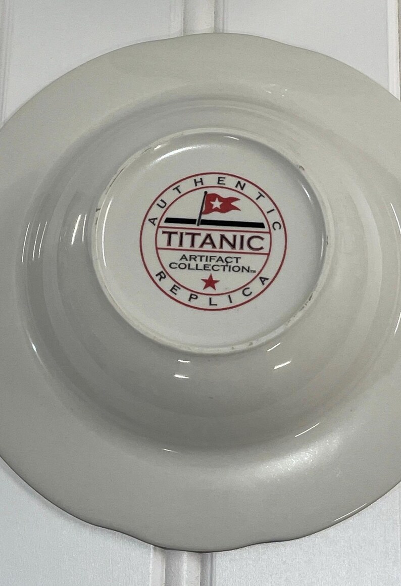 RMS TITANIC Collections 1st Class Cobalt Blue/gold Soup Bowl White Star ...