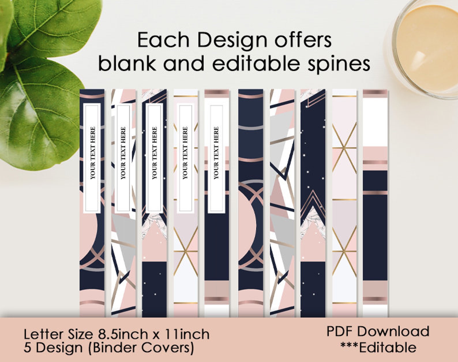 Printable Binder Cover Set - Etsy