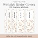 Printable Binder Cover Boho Style Template - Etsy