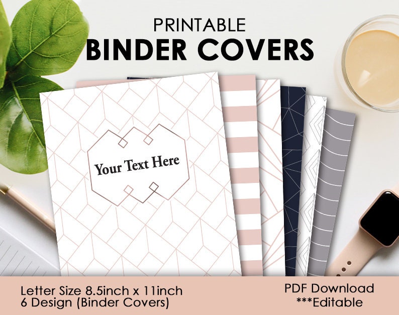 Portada de carpeta imprimible y editable - Etsy México