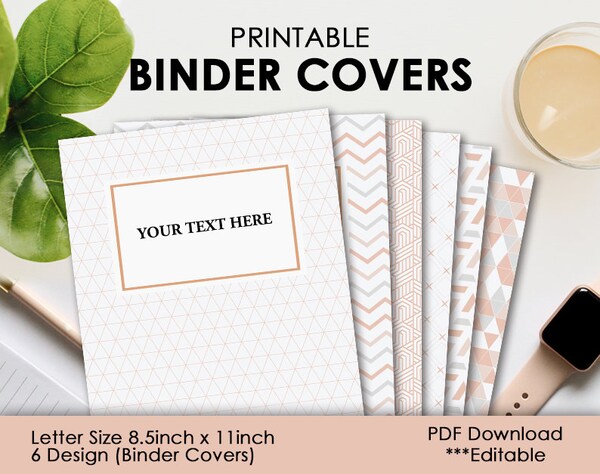 Printable Binder Cover Set - Etsy Canada