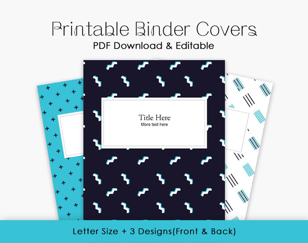 Printable Binder Cover Design - Etsy
