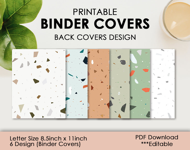 Binder Cover and Spines Printable Template - Etsy