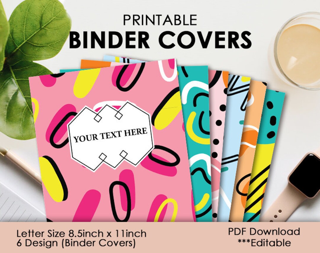 Binder Cover Printable | Binder Cover and Spines Printable | Binder ...