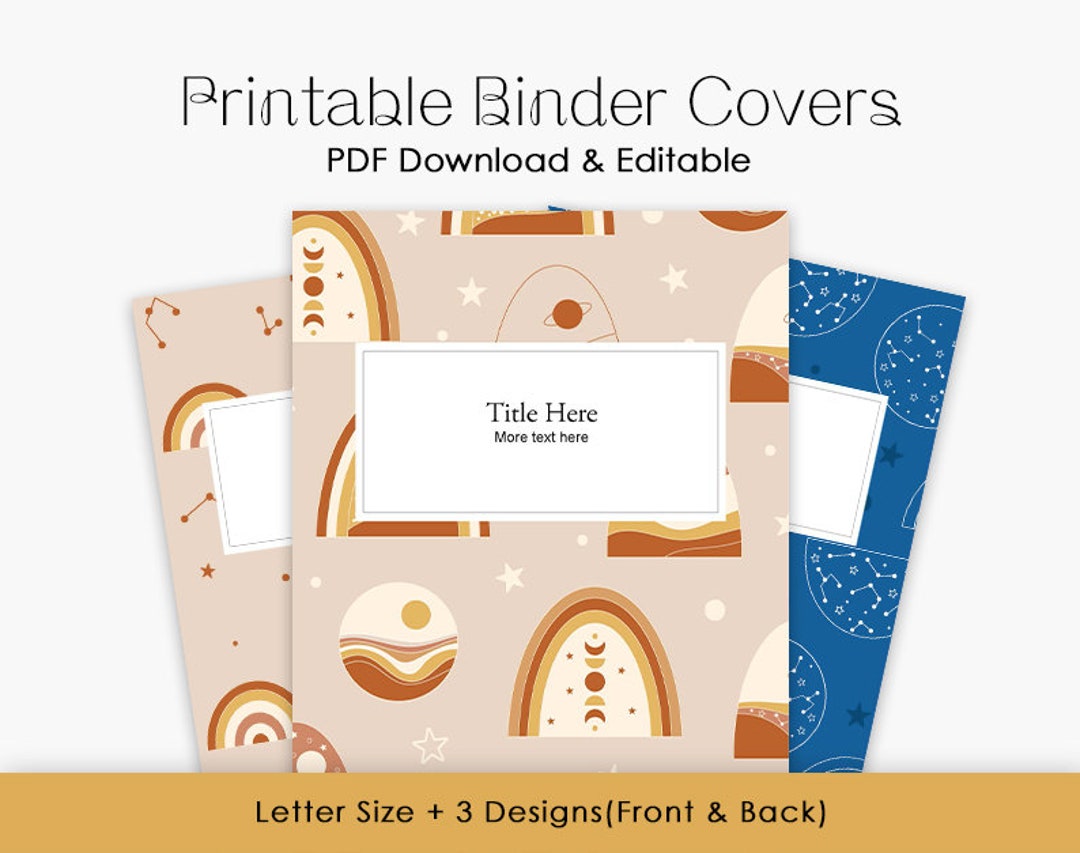 Portada de carpeta imprimible / Descarga instantánea / Portada - Etsy ...