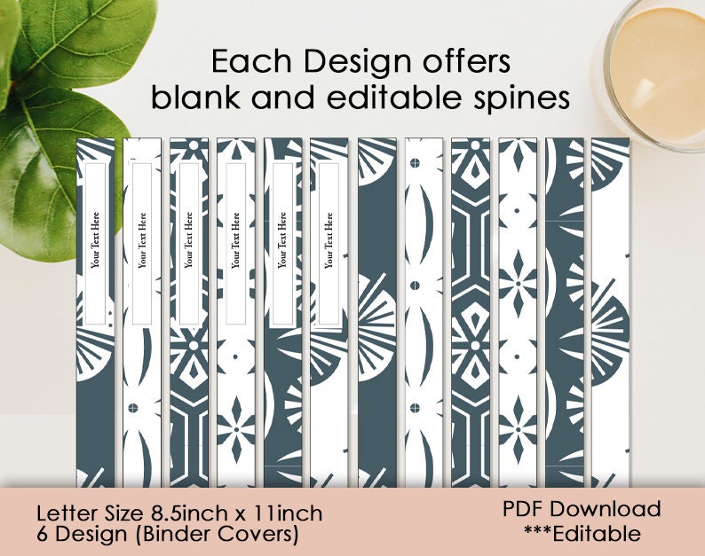 Printable Binder Cover and Spines - Etsy