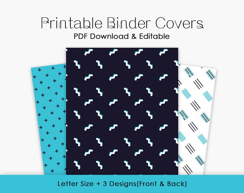 Printable Binder Cover Design - Etsy