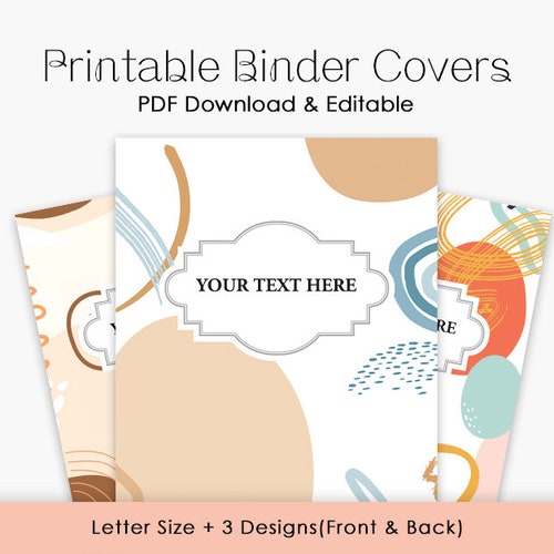 Binder Cover Printable Editable French Country Vintage Rose - Etsy