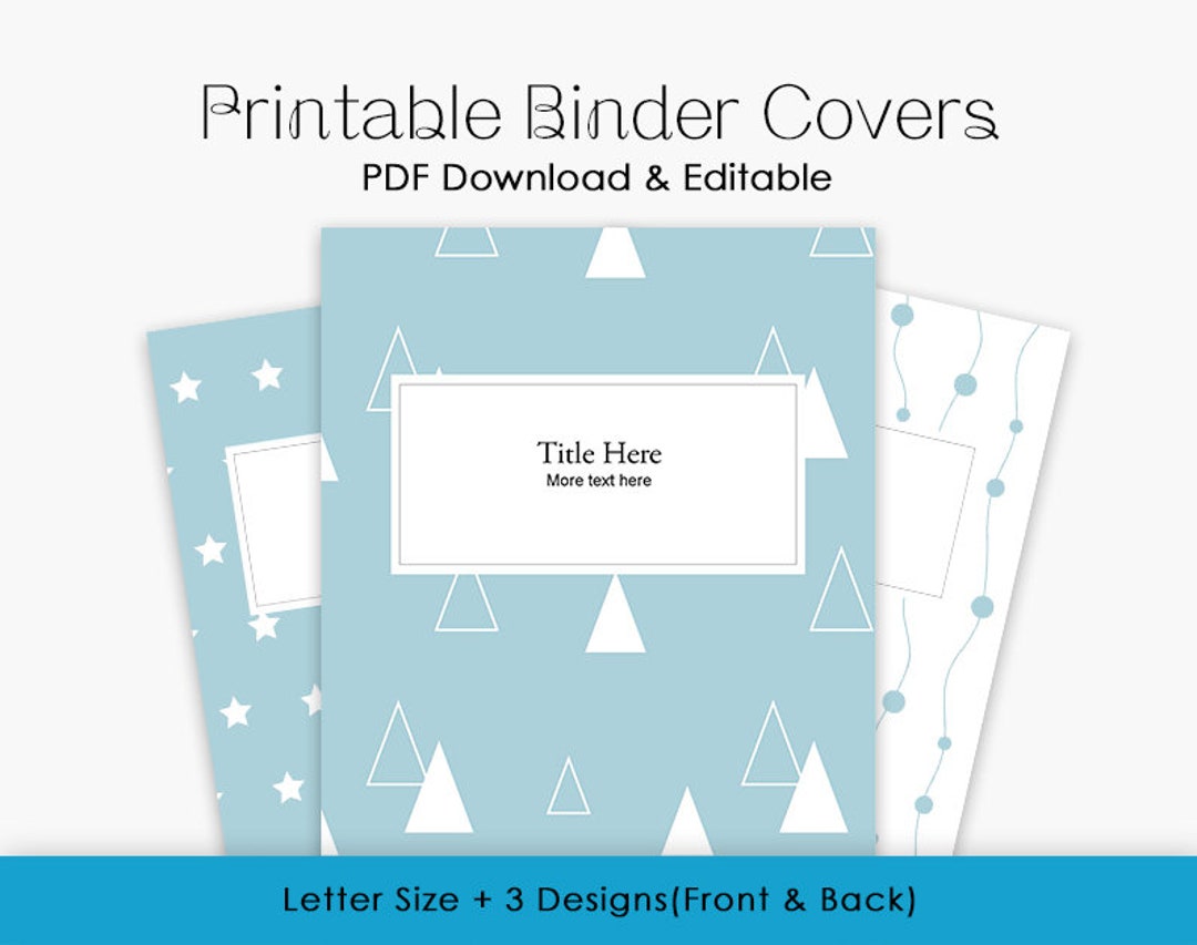 Printable Binder Covers | Star Binder Covers | Polka Dot Binder Covers ...