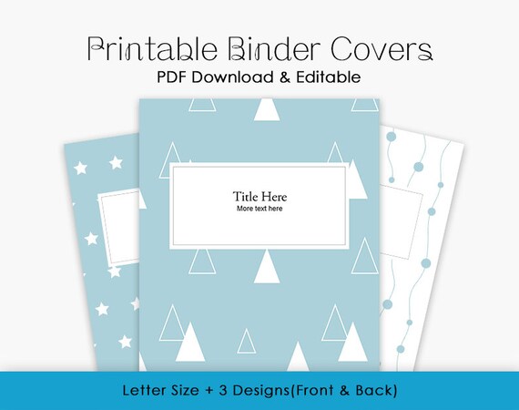 Printable Binder Covers Star Binder Covers Polka Dot | Etsy