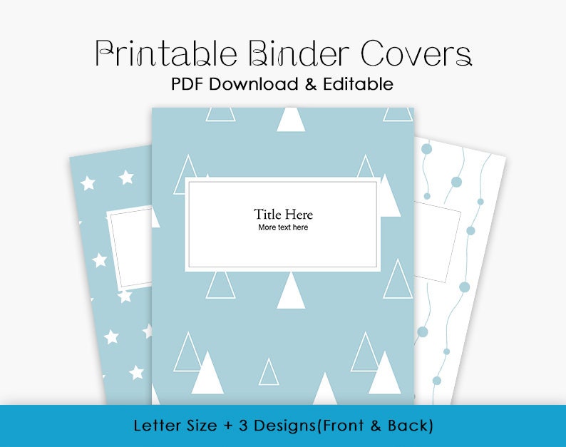 Printable Binder Covers Star Binder Covers Polka Dot Binder Covers - Etsy