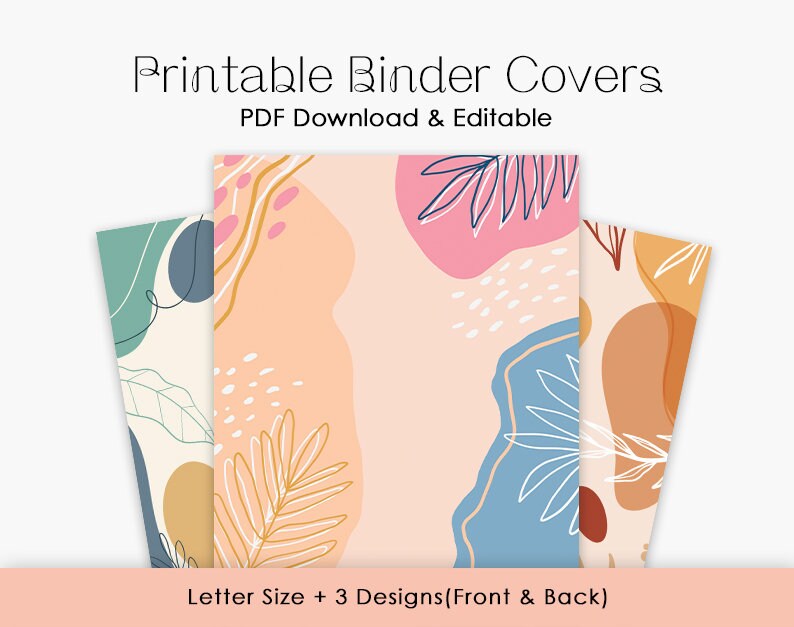 Printable Binder Cover Spines - Etsy