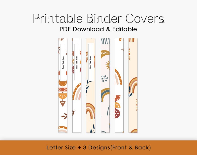 Portada de carpeta imprimible / Descarga instantánea / Portada de tema ...