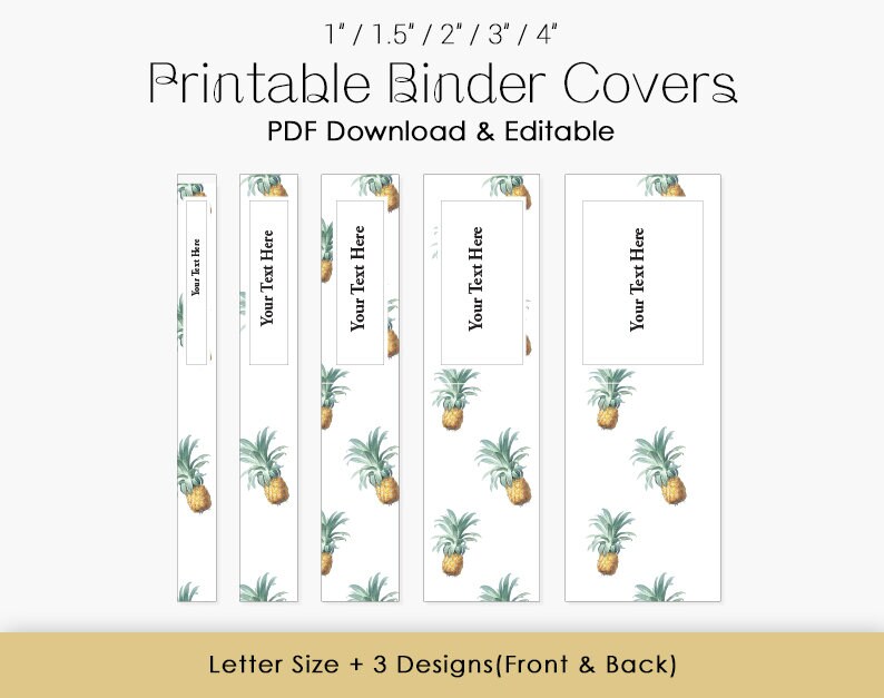 Tropical Summer Printable Binder Covers - Etsy Australia
