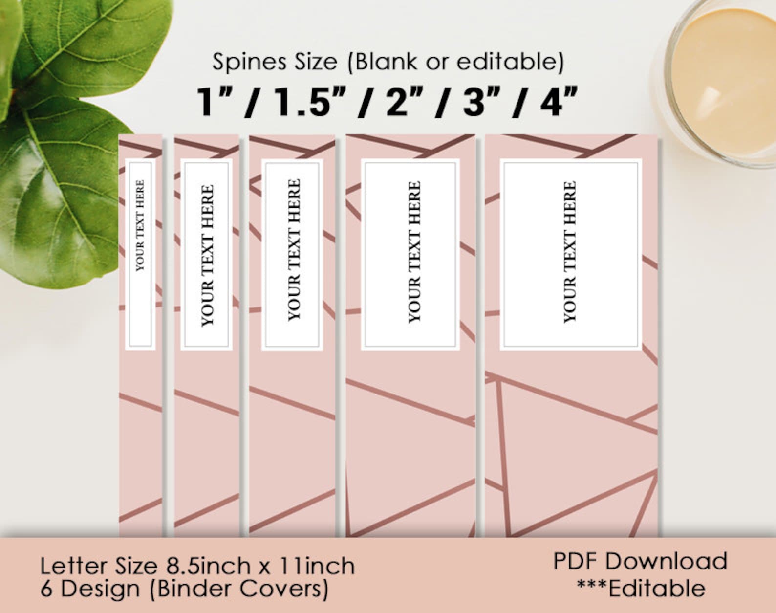 Editable Printable Binder Cover Set - Etsy
