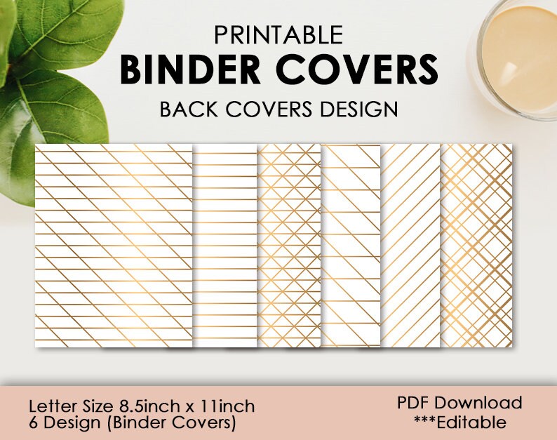 Binder Cover and Spines Printable Templates - Etsy