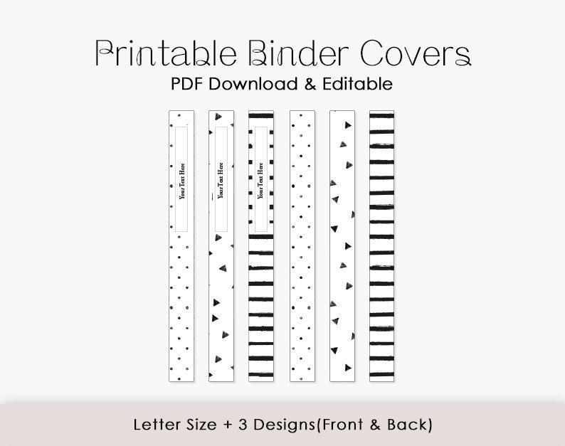 Editable Binder Cover Printable Polka Dot Binder Cover - Etsy