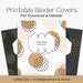 Binder Cover and Spines Printable - Etsy