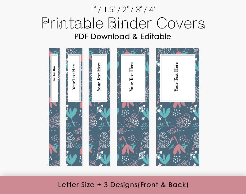 Editable Binder Cover Design - Etsy