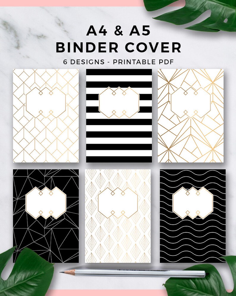 Binder Cover Printable | Instant Download | Subject Cover | Geometric ...