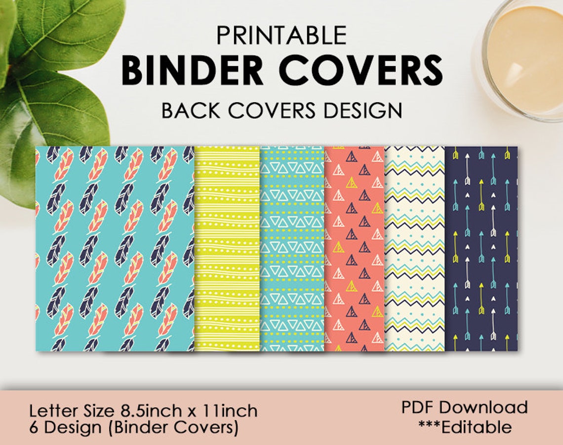 Printable Binder Cover Template Set - Etsy