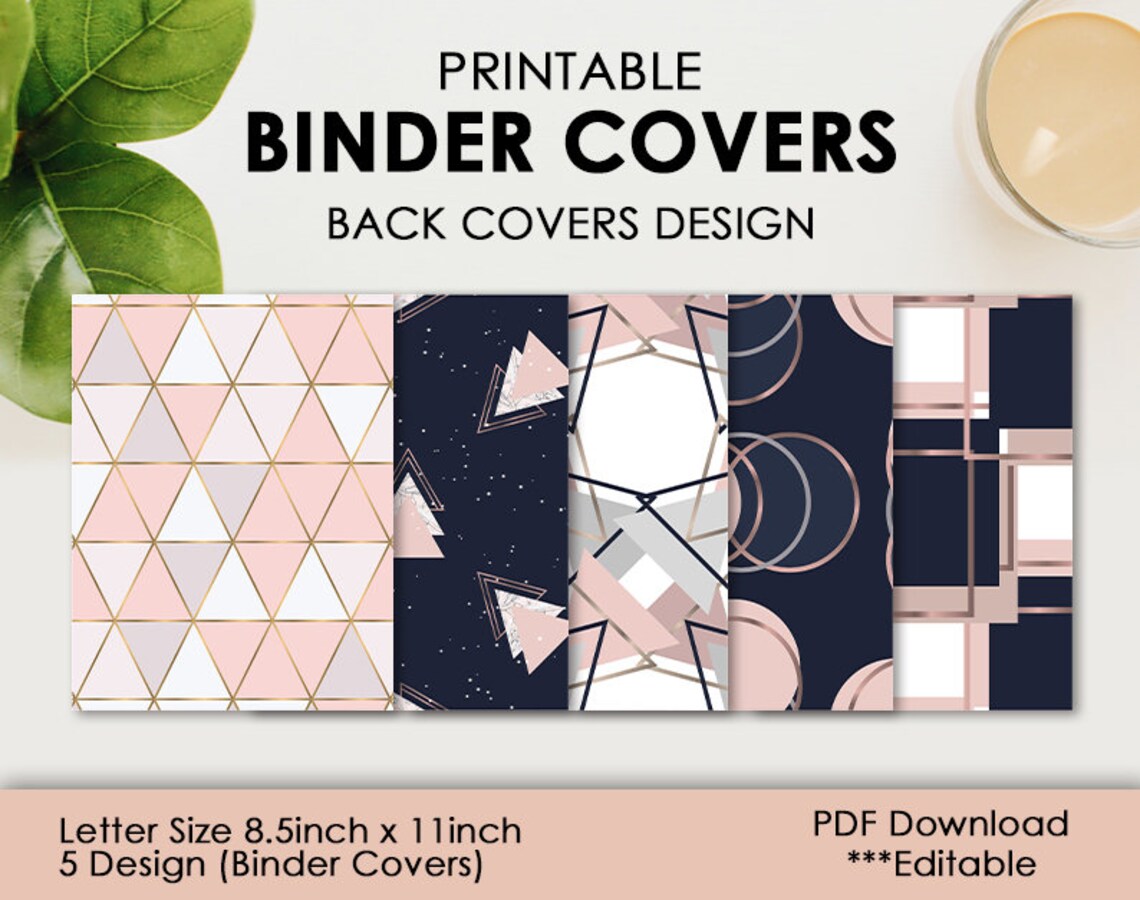 Printable Binder Cover Set - Etsy Canada