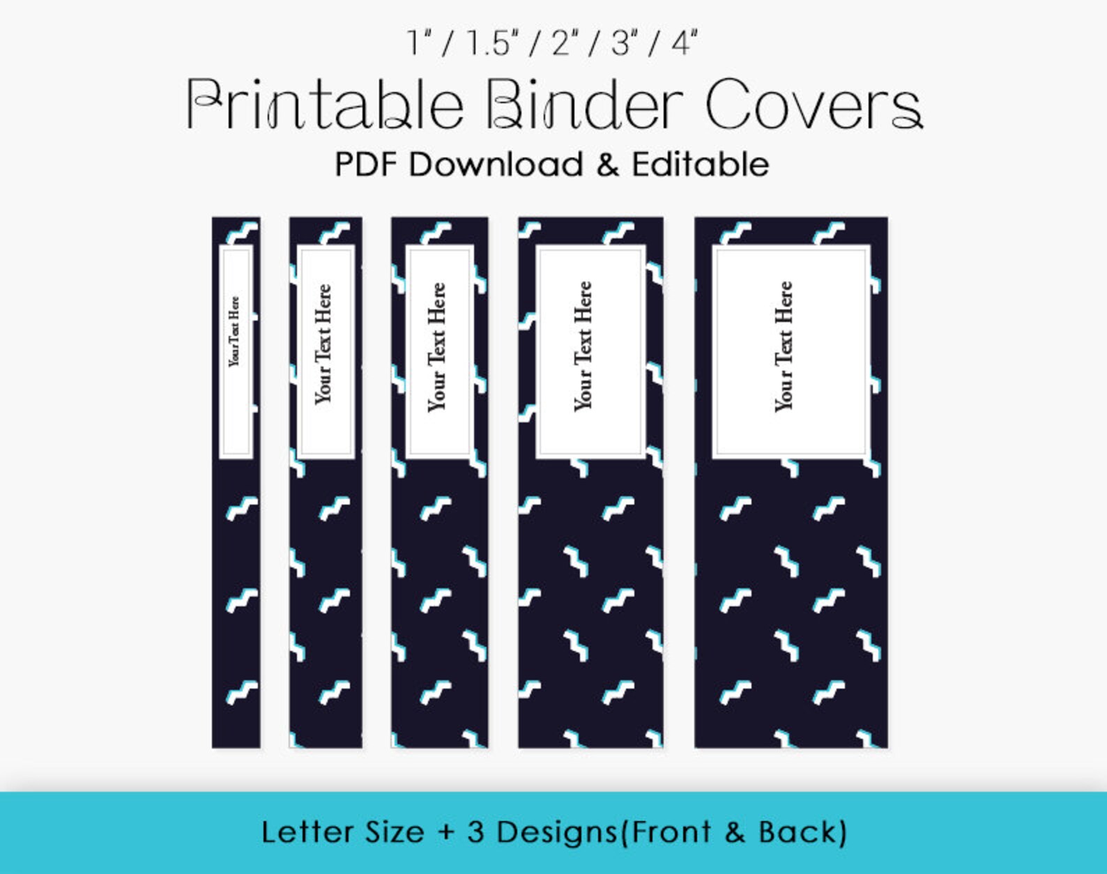 Printable Binder Cover Design - Etsy