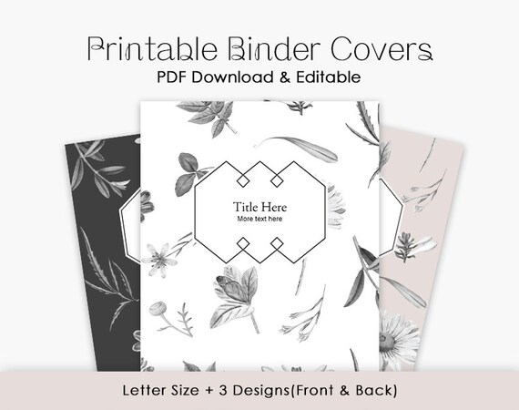 Binder Cover and Spines Printable Nursing Binder Cover | Etsy