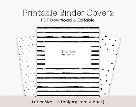 Editable Binder Cover Printable Polka Dot Binder Cover | Etsy